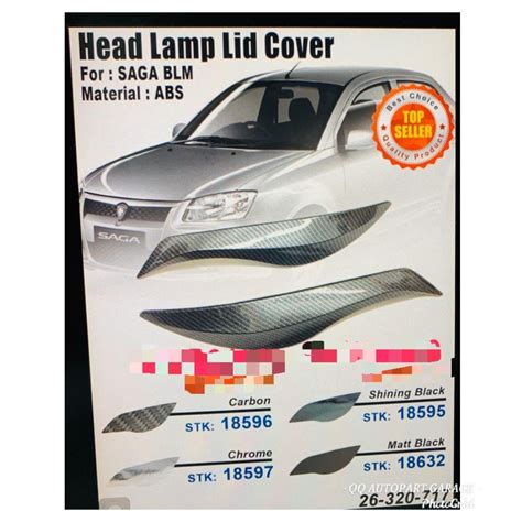 Proton Saga Blm Headlamp Lid Cover Shopee Malaysia