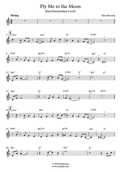 Fly Me To The Moon Sheet Music
