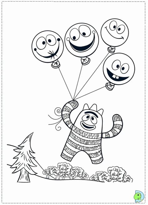 Yo Gabba Gabba Live Coloring Pages Clip Art Library
