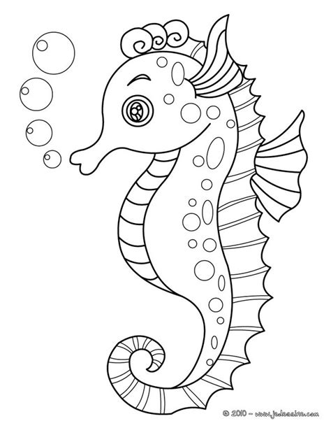 Coloriages coloriage d un hippocampe à imprimer fr hellokids