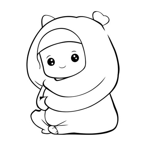 Menina Bonito Dos Desenhos Animados Em Ilustra O Vetorial De Quadro