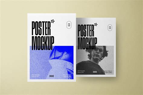 Free Realistic Poster Mockup PSD Mockuptree