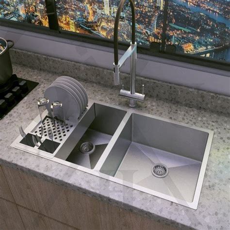 Kit Dupla Cuba Dupla Gourmet Cozinha Aço Inox Gourmet Qualidade Technox