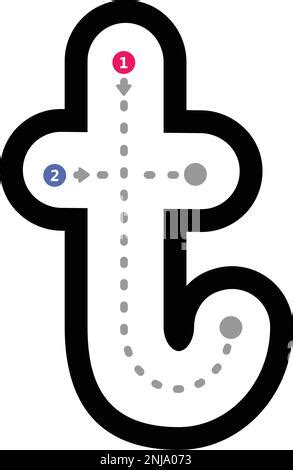 Tracing Alphabet Letter U Lowercase Prewriting Dotted Line Element For