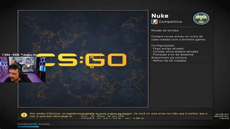 GAULES LIMINHA LETT E CHELO JOGANDO CS GO MAPA NUKE YouTube