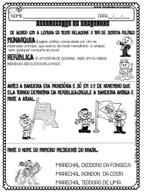 Atividades Proclamação da República