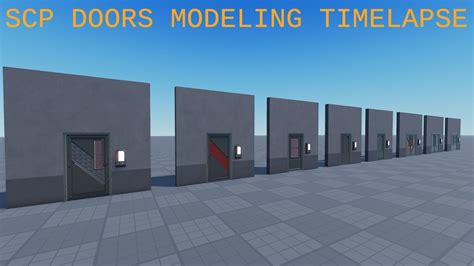 MAKING SCP DOORS ROBLOX PLASTICITY TIMELAPSE YouTube