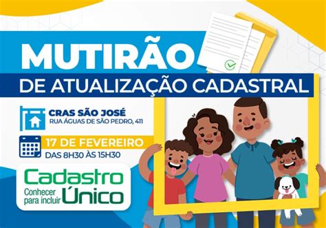 Prefeitura realiza Mutirão de Atualização Cadastral no Jardim São José