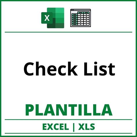 Formato De Check List Excel Image To U