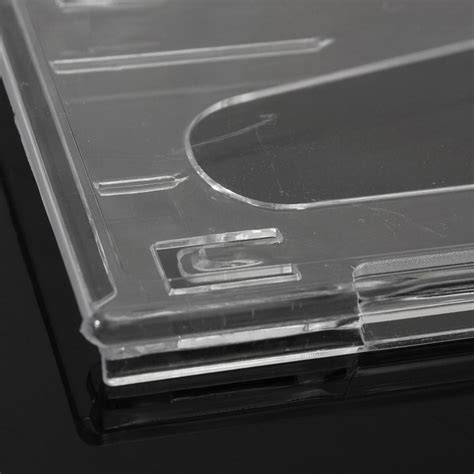 Portatarjetas de plástico duro de doble cara 3 uds transparente