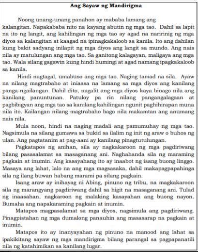Payabungin Natinpanuto Suriin Ang Ginamit Na Angkop Na Pahayag Sa