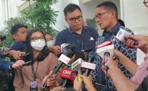 Sandiaga Uno Catat Pesan Presiden Jokowi Soal Pemilu 2024