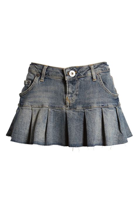 BDG Urban Outfitters Kara Pleated Denim Miniskirt Nordstrom In 2024