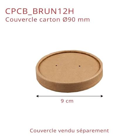 Pot à soupe carton kraft brun emballage alimentaire Le Bon Emballage