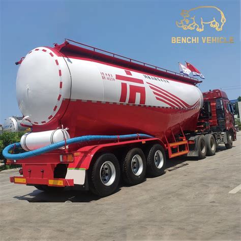 Axle Powder Material Bulk Cement Fly Ash Tanker Semi Trailer China