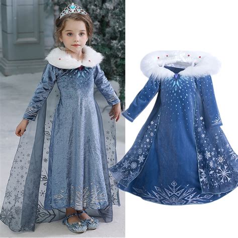 Costume La Reine Des Neiges Robe De Princesse Fille
