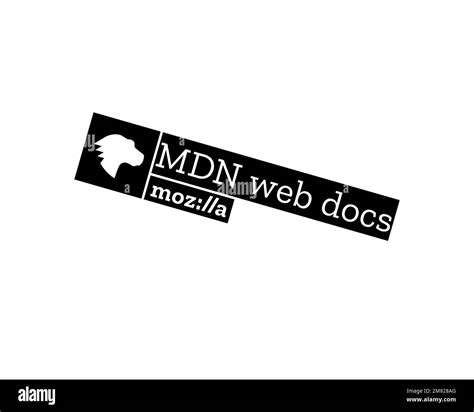 Mdn Web Docs Rotated Logo White Background B Stock Photo Alamy