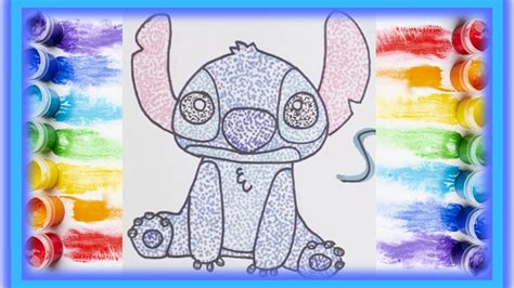 Cómo dibujar a Stitch Técnica Puntillismo YouTube