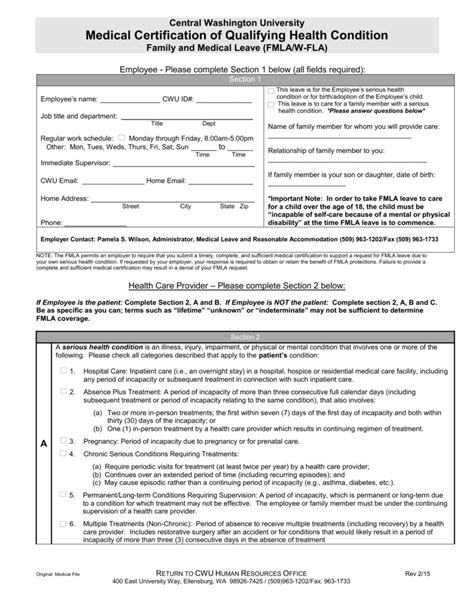 Printable Fmla Forms