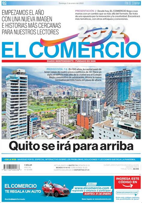 Periódico El Comercio Ecuador Periódicos de Ecuador Edición de