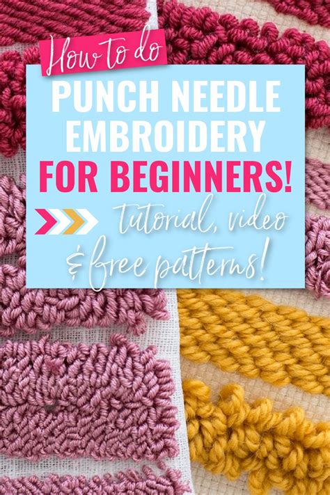 Punch Needle Patterns Artofit