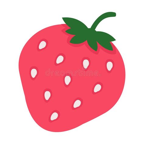 Fresa de fruta linda ilustración del vector Ilustración de elegante