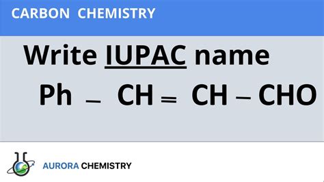 Ph CH CH CHO IUPAC Naming YouTube