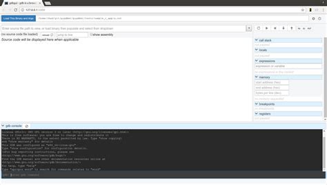 gdbgui a browser based frontend gui for gdb