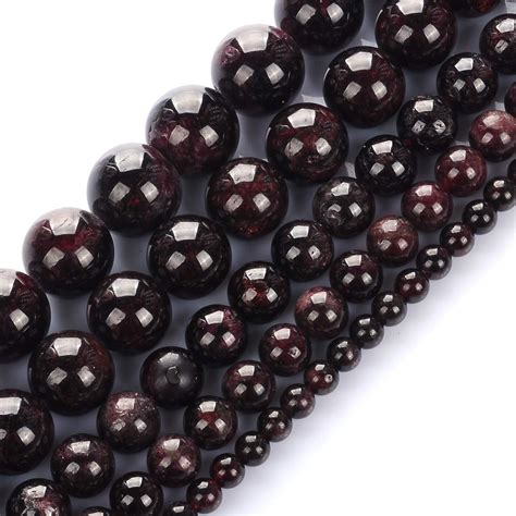 Loose Beads Natural Garnet Round Beads 4mm 6mm 8mm 10mm 12mm Gemstone