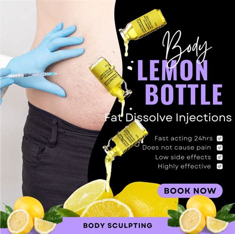 Wholesale Lemon Bottle Fat Dissolve Ampoule Solution Lipolytic