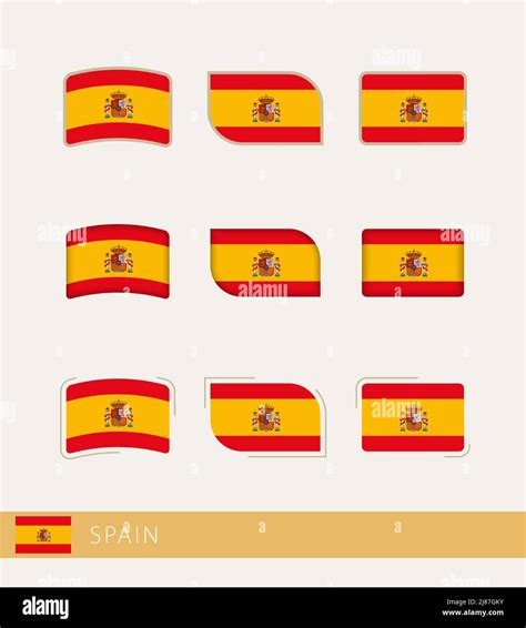 Banderas vectoriales de España colección de banderas españolas Icono