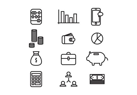 Iconos de contadores públicos contorneados 163124 Vector en Vecteezy