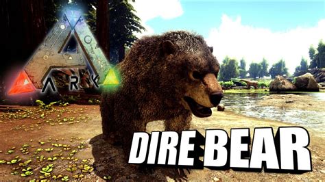 Taming A Dire Bear Ark Survival Evolved The Island YouTube