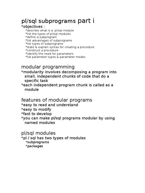 13 sub programs pdf subroutine parameter computer programming