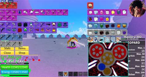 Blox Fruits Lv Leopard All Skill Full Gear Cyborg V