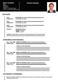 Exemplo de Currículo Desportivo e Treinador Modelo Grátis