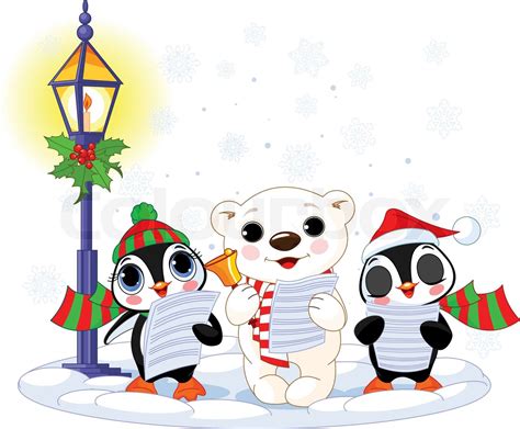 Kor Jul Tegning Stock Vektor Colourbox