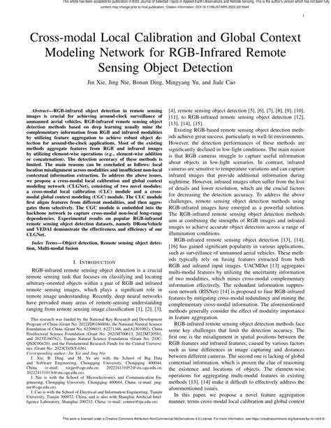 pdf cross modal local calibration and global context modeling network for rgb infrared remote