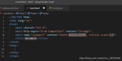 vscode中如何创建自定义html模板 vscode创建html 自带模板 csdn博客