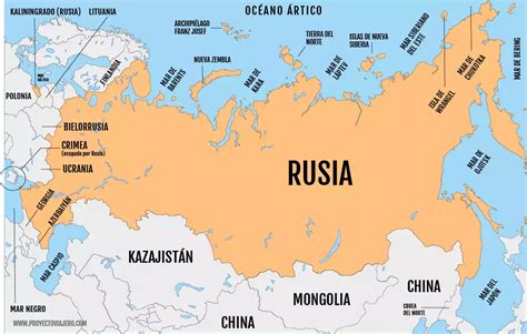 Límites De Rusia Límites Geográficos Y Fronteras De Rusia