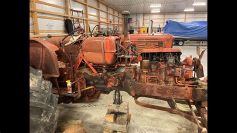 Allis Chalmers D Series Ii Removing Engine Part Youtube