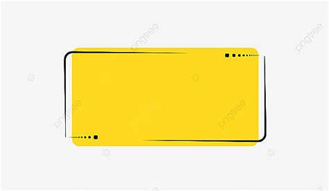 Diseño De Cuadro De Diálogo Amarillo Creativo PNG dibujos Caja De