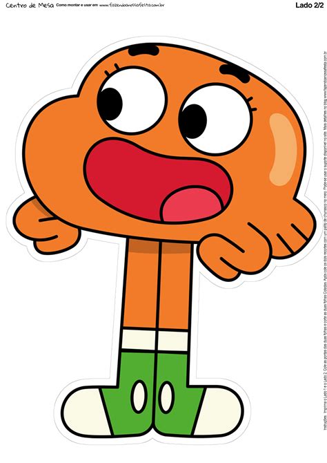 Centro De Mesa O Incrivel Mundo De Gumball Darwin 2 1 24803508