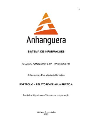 Algoritmos e Programação Estruturada 1 Introdução Neste trabalho