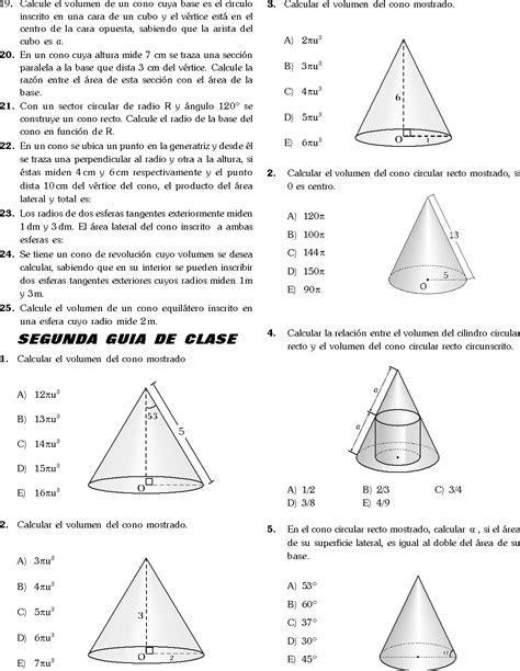 EL CONO EJERCICIOS RESUELTOS PDF