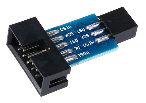 usbasp 10 to 6 pin adapter board for atmel avrisp programmer all top notch
