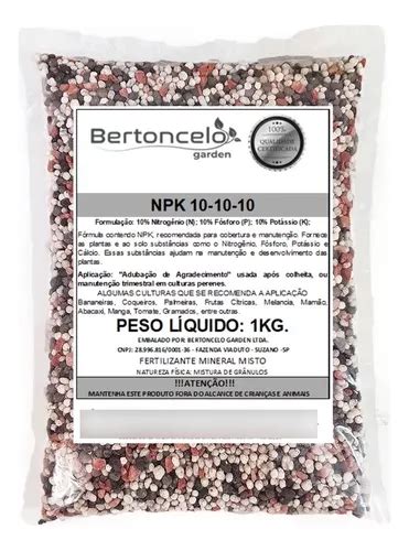Adubo Fertilizante Npk X X Para Plantas E Flores Kg