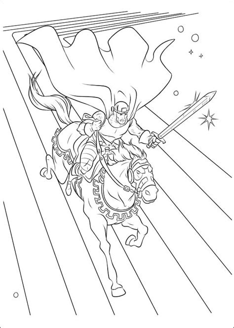 Desenho De Balder Fiel Amigo De Thor Para Colorir