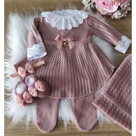 Kit Saída Maternidade Luxo Menina Tricot Elo7