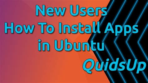 how to install applications in ubuntu linux youtube